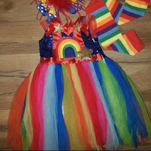 Costumes | Rainbow Dress Used For Ooc Pageant | Poshmark